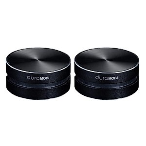 Irfora 2 Packs Wirelessly BT Speaker Bone Conduction Speakers Mini Portable Loud Stereo Sound Built-in Mic Sound Box Black