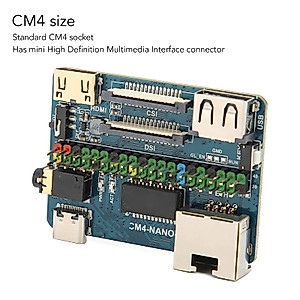 Module 4 Board Multi Interface, 4K Resolution 30FPS, USB2.0 Connector with CSI Connector, Standard Cm4 Socket 40Pin Gpio Suitable for Connecting Various USB Devices