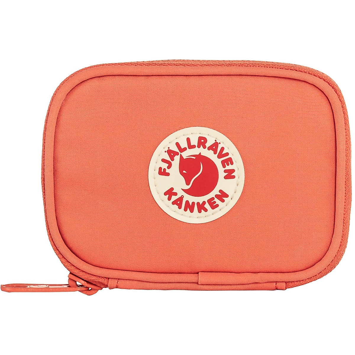 Fjällräven Kanken Card Wallet for Men, and Women - Zippered Compartment with Interior Coin Pocket, Exterior Sleeve, and Durable Design Korall One Size One Size