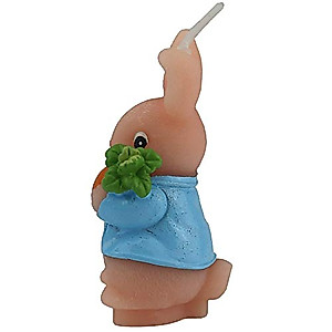 TIHOOD Cute Bunny Birthday Candle, Smokeless Rabbit Cake Candle and Party Supplies, Hand-Made Cake Topper Decoration, Great Gift (Bunny)