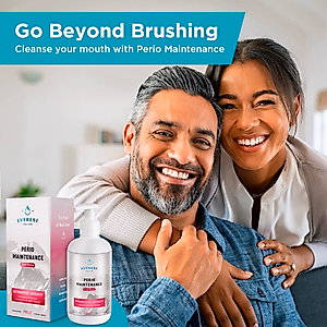 Perio Maintenance Alcohol Free Mouthwash – Concentrated Mouthwash for Bad Breath, Plaque, Sensitive Teeth, and Gingivitis or Gum Disease - Fluoride Rinse by Everest Oral Care (Fruit Punch, 10 Fl oz)