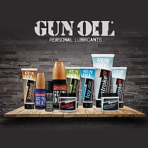 Gun Oil Silicone Based Lubricant 8 Ounce Personal Long-Lasting Sex Lube Condom & Latex-Safe Hypoallergenic Unscented No Residue Non Sticky Intimate Lubrication Works Underwater Couples, Men and Women