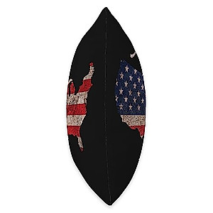 USA Classic Grunge Map Retro Apparel Alexandria, Virginia Throw Pillow, 16x16, Multicolor