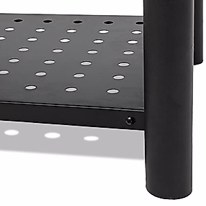 MoNiBloom 22" Portable Fire Pit Outdoor Wood Burning Firepit Outside BBQ Grill Cooking with Rack for Patio Backyard Picnic Garden, Black