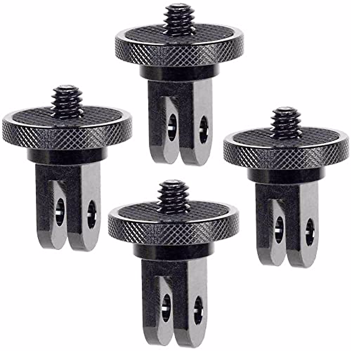 VIZEMO 4 PCS Aluminum Camera Tripod Adapter 1/4"-20 Conversion Adapter Mount Compatible with Gopro Action Cameras insta360 and Other Standard 1/4 Accessories（4 PCS）