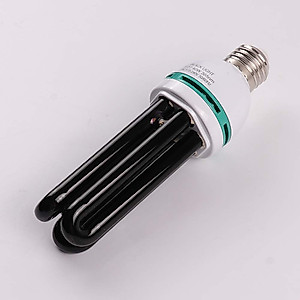 UV Black Light E27 220V 365nm Chicken Raising Fish Ponds Trap Light Breeding Light UV Black Bulb (Black Bulb 40W)
