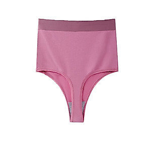 Yunleeb High Waisted Underwear for Women Cotton Wide Waistband High Waisted Thongs for Women Pack(S~2XL) MIX1 XL