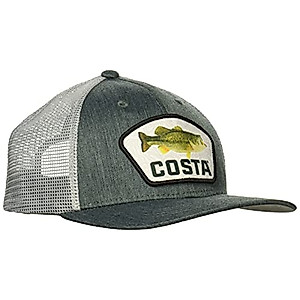 Costa Topo Trucker Hat, Green Heather Largemouth Bass