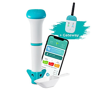 iopool Smart Water Monitor - Works for Chlorine & Bromine Pools, Hot Tubs, & Swim Spas - Gives Precise Dosage recommendations.