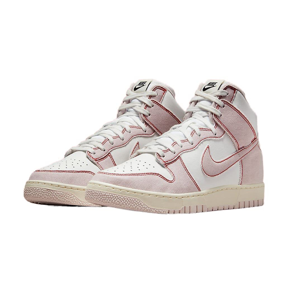 Nike mens Dunk High 85 Shoes, Light Pink/White/Red, 9.5