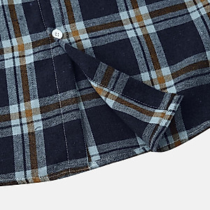 Aymnlox Hoodies for Men Fashion Long Sleeve Plaid Button Shirts Jacket With Hood Casual Stylish Drawstring Sweatshirts Coat men designer hoodies Blue M