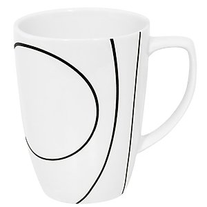 Corelle Square 12-Ounce Mug, Simple Lines