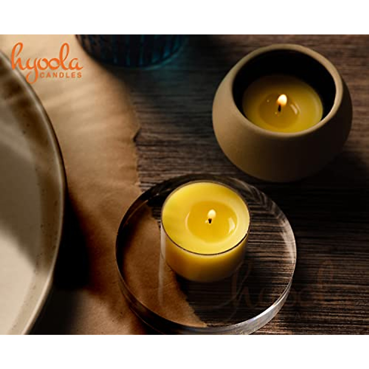 Tealight Citronella Candles Outdoor - 8 Hour Burn Time - Indoor and Outdoor Mosquito, Insect and Bug Repellent Citronella Candle - Natural Fresh Scent – Decorative in Clear Cup - 40 Pack