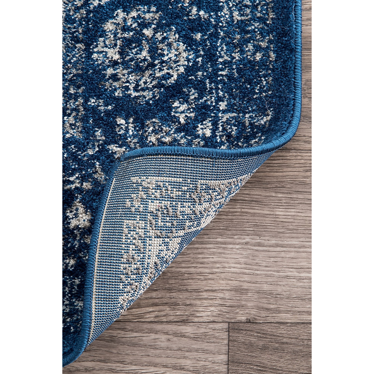 nuLOOM Paisley Verona Vintage Persian Area Rug, 4' x 6', Dark Blue