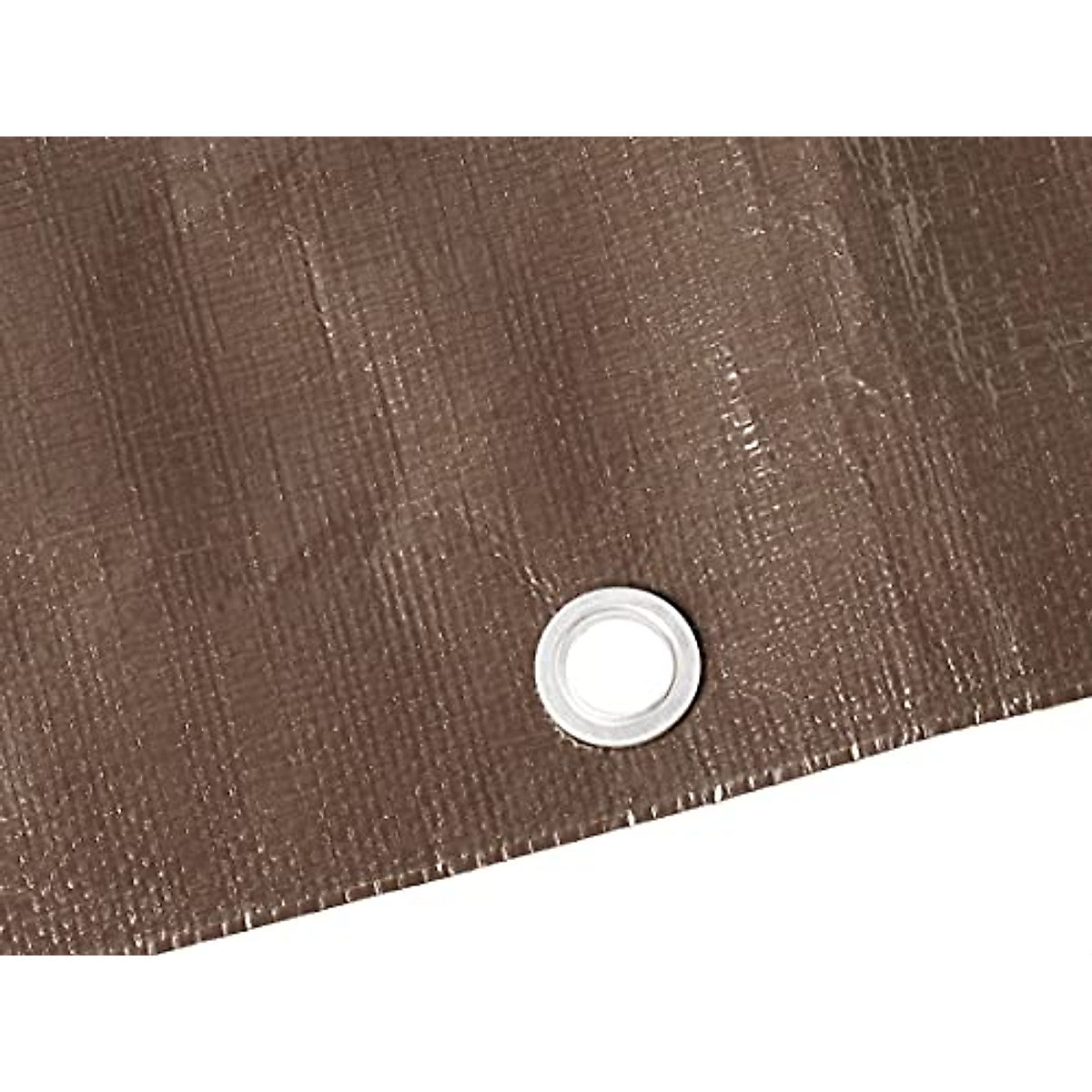 AmazonCommercial Multi Purpose Waterproof Poly Tarp Cover, 12 X 16 FT, 16MIL Thick, Silver/Black, 1-Pack