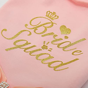 Dog Cute Gold Glitter Dress Tutu Outfit Princess Skirt for Small Medium Girl Dogs Wedding Bride Birthday Party Photography (Bride Squad, S)