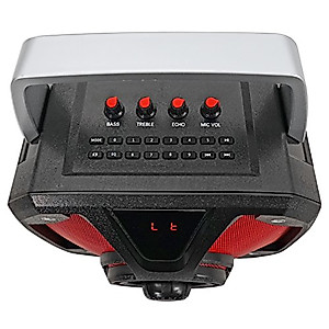 Rockville ROCKBOX 6.5" 100 Watt Portable Rechargable Bluetooth Speaker w USB/SD, Black, 6.5"