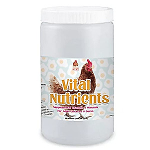 Vital Nutrients: Chicken Vitamins for Feed & Molting Supplement, Egg Booster, Poultry & Chicken Vitamins - Pampered Chicken Mama (1.5 pounds)