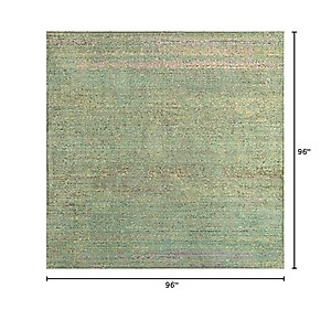 Unique Loom Austin Collection Area Rug - Muse (8' Square, Green/ Beige)