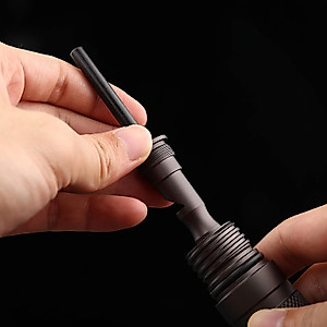 aiGear Premium Compass Walking Hiking Stick CNC Machined Outdoor Trekking Poles with Solid Durable Tools Whistle Color Black(WS105X)