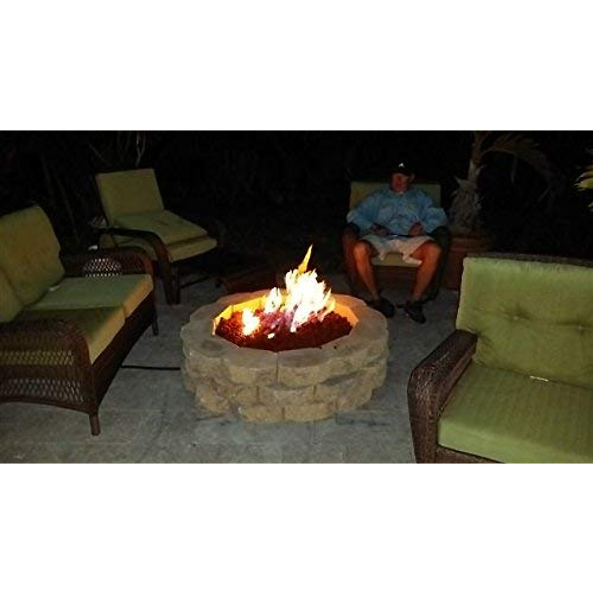EasyFirePits CK Kit Basic DIY Build Your Own Propane Fire Pit Kit w/o Burner (Ring Burner, 24.00)