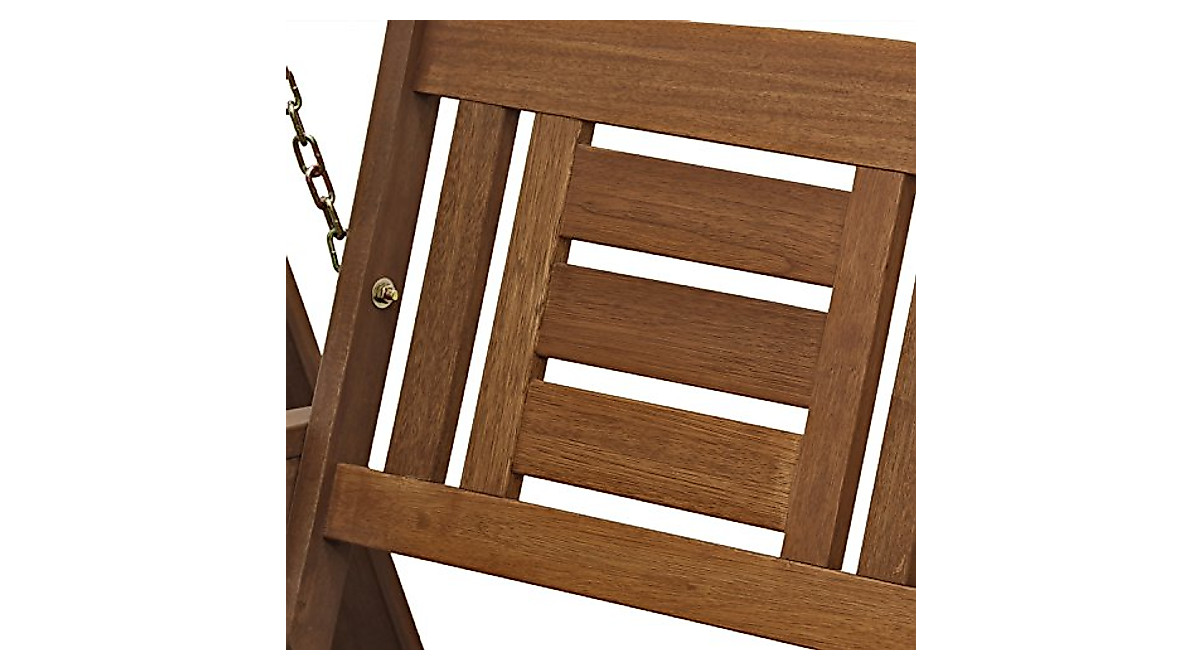 Furinno Tioman Outdoor Porch Swing - Durable Hardwood Outdoor Seating