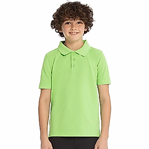 Classroom School Uniforms Kids' Polo Shirt, Lime Green, X-Large