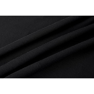 Long Sleeve Crop Tops for Women Workout Basic Clothes for Teen Ladies Fitted Slim Scoop Neck Cute Yoga Shirts (Black, X-Small)