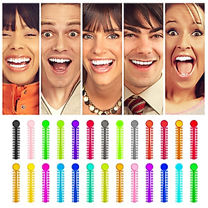 Nuanchu 2080 O-rings Multicolor Orthodontic Ligature Ties Elastic Teeth Orthodontic Ligature Rubber Bands for Braces