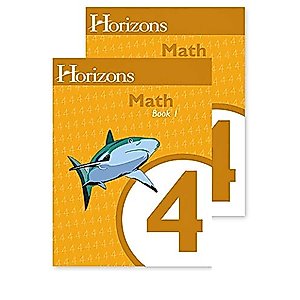 Horizons Math 4 SET of 2 Student Workbooks 4-1 and 4-2