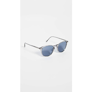 Oliver Peoples Eyewear Men's Forman LA Polarized Sunglasses, Workman Grey/Blue Polar, One Size