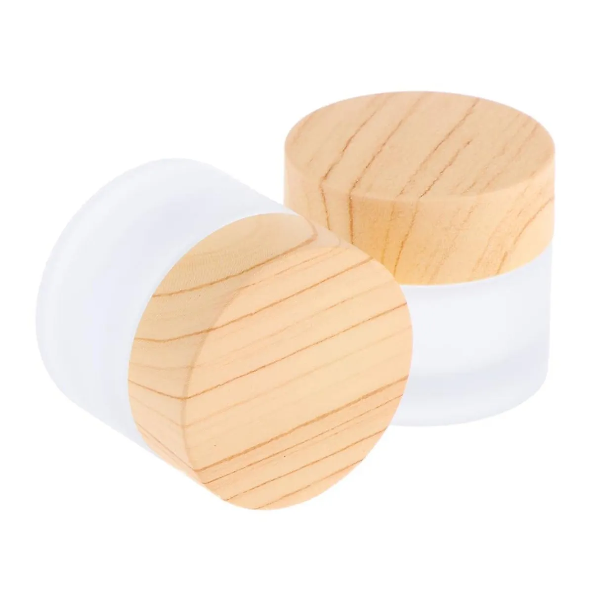 Jojomis 4x Leakproof Makeup Cream Jars Refillable Moisturizer Storage Containers Pot