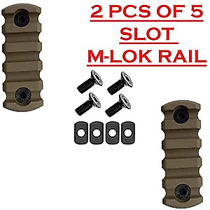 GOTICAL 7 Slots Section for Handguard Seven Slots Set of 2 Pieces Red (5 and 7 Slot - FDE)