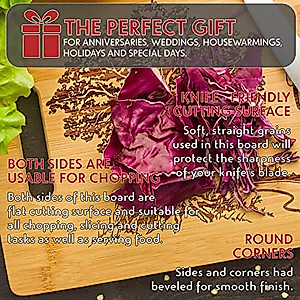 Personalized Cutting Board, 15 Designs - Gifts for Couples, Housewarming Gifts, Wedding Gifts, Engraved Kitchen Sign - Birthday Gifts for Women