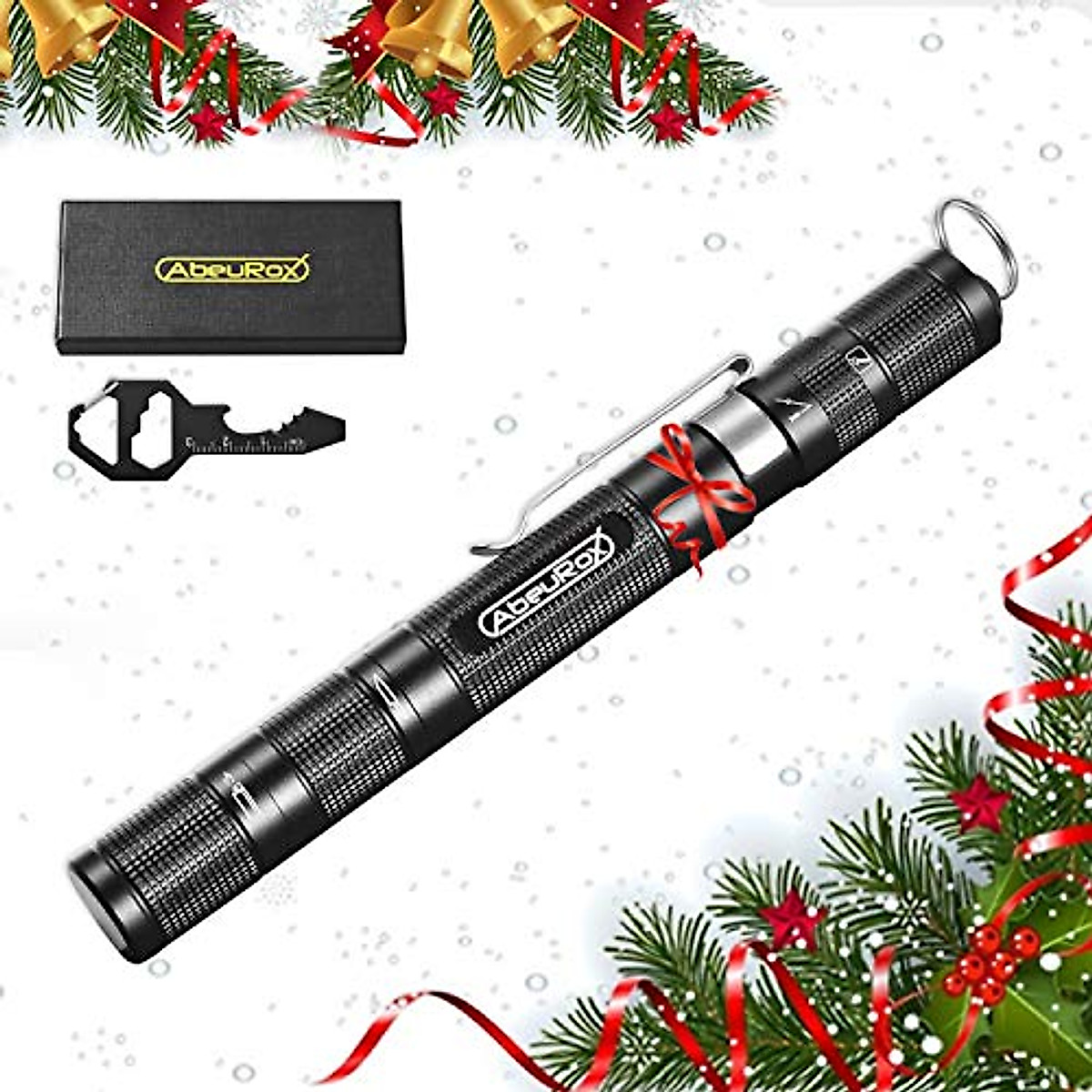 Gift for Men Women, AbeuRox Multitool Tactical Survival Gear with Lighter(No Fuel Include), Fishing Tool, Glass Breaker, Whistle, Blade, A Great EDC Kit, Camping Tool, Scouting Gear