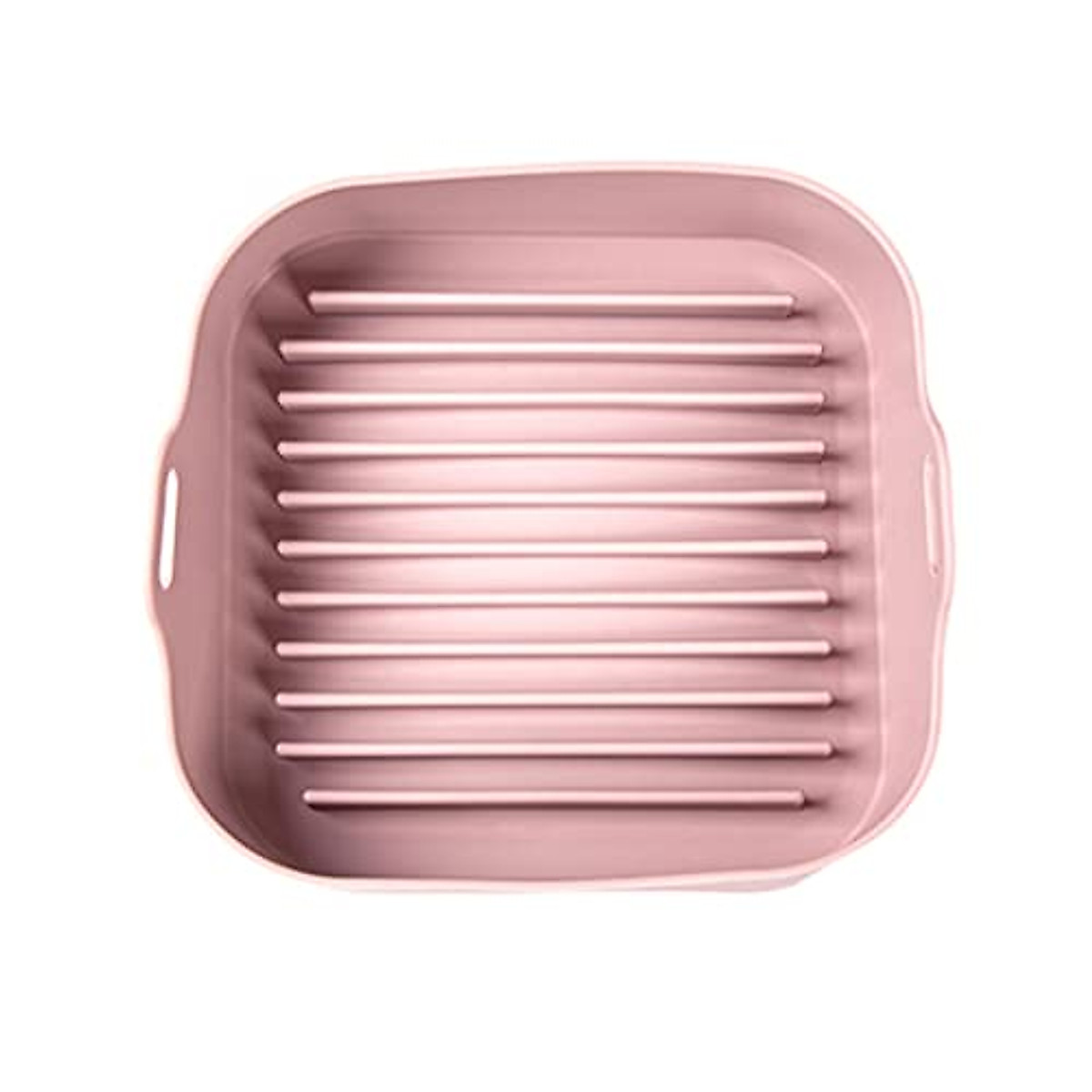 CVLLXS Silicone Pan Multifunctional Air Frying Pot Oven Accessories, Bread Fried Chicken Pizza Basket Baking Disk Baking Tool (Color : Pink) (Pink)