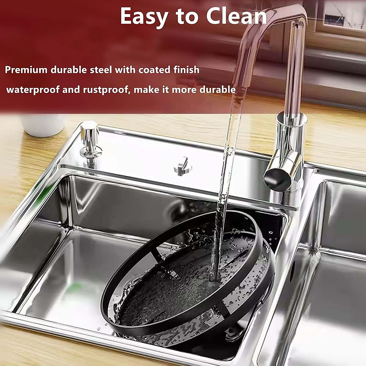 MAYAYOO Lazy Susan Turntable Organizer, 10 Inch Round Rotating Spice Rack for Cabinet, Kitchen, Pantry, Countertop, Refrigerator, Vanity, Bathroom