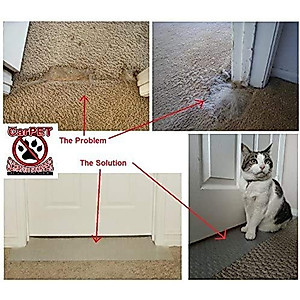 KittySmart Carpet Scratch Stopper Dual Flooring Stop Cats from Scratching Carpet at Doorway Instantly - 5 Year Warranty, Requires No Unfolding, Flattening, Wait Time, Cutting or Modification
