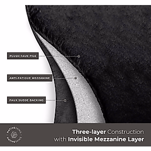 NativeSkins Faux Cowhide Rug – Midnight Black (Medium) | 4.3ft x 5.7ft | Triple-Layer Support | Ultra-Soft Pile | Hand-Cut, Faux Suede No-Slip Backing | Western Rug | Cow Hide Animal Print Rug