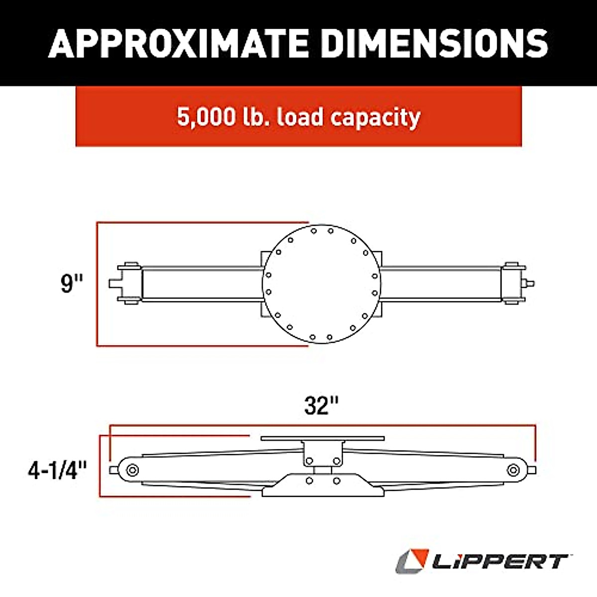 Lippert Manual 30" RV Scissor Jack Kit for 5th Wheels, Travel Trailers, Set of Two, 5,000 lb. Load Capacity, Anti Rust Coating, Universal Bolt-On Installation, Bow-Tie Base, Crank Handle - 285344