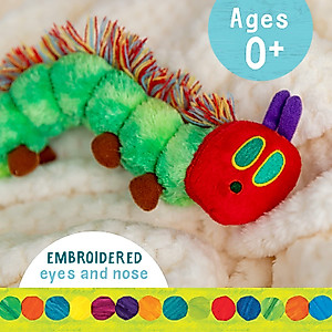 KIDS PREFERRED World of Eric Carle, The Very Hungry Caterpillar Bean Bag Toy, 10 inches