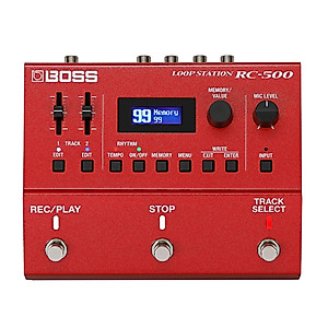 Boss RC-500 Loop Station Compact Phrase Recorder Pedal + Boss FS-7 Dual Foot Switch