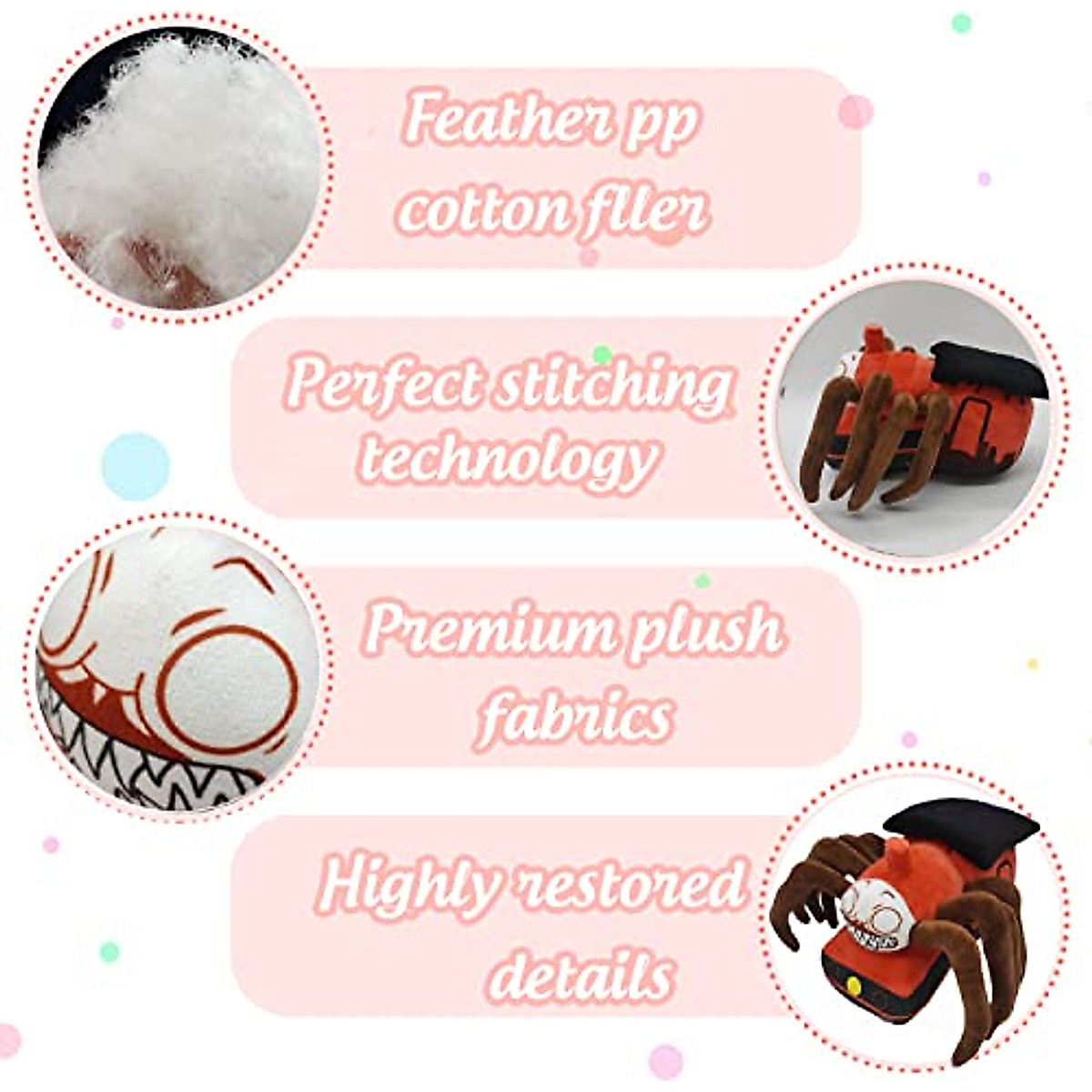 BOOLACYA Choo Choo Charles Plush Toy, 10 in Choo Choo Charles Toys Spider Train Doll, Choo Choo Charles Plushies Spider Stuffed Animal Choo Choo Charles Plushies for Kids and Game Fans Easter Gift