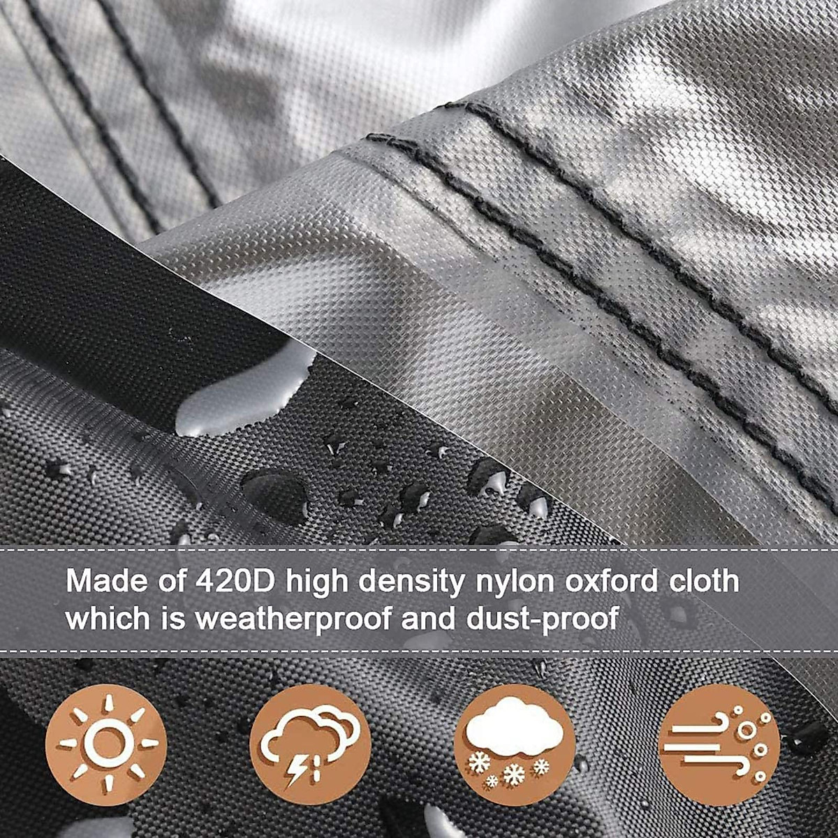 Outdoor Furniture Covers Round - Black, 39x33inch, Waterproof UV Resistant, 420D Tear-Resistant Patio Furniture Covers, Apply to Patio Covers for Outdoor Furniture & Dining Table and Chairs Set