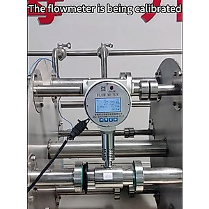 DN25 40 Water Flow Meter Turbine Flow Meter 1 inch Liqiud Oil Fuel Flowmeter LCD Display RS485 4-20mA(DN40)