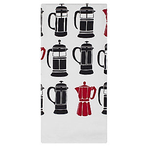 MUkitchen Kitchen Designer Print Towel Set, French Press