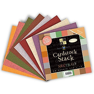 DCWV Cardstock Stack, Match Makers Neutrals, 58 Sheets, 12 x 12 inches