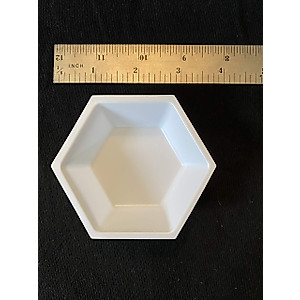Hexagonal Weighing Boats, W-H64-WA-500, 64mm, Medium, White Anti-Static, Pack of 500