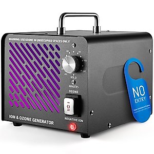 Tiiroy 0zone Negat𝗂ve Iᴑns Generator for Home - 30,000mg/h (Black)