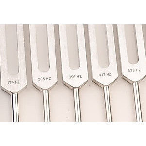 Solfeggio Tuning Forks for Healing by Omnivos for Sound Therapy, Chakra Healing, Includes the 528 hz Tuning Fork, Made in the USA